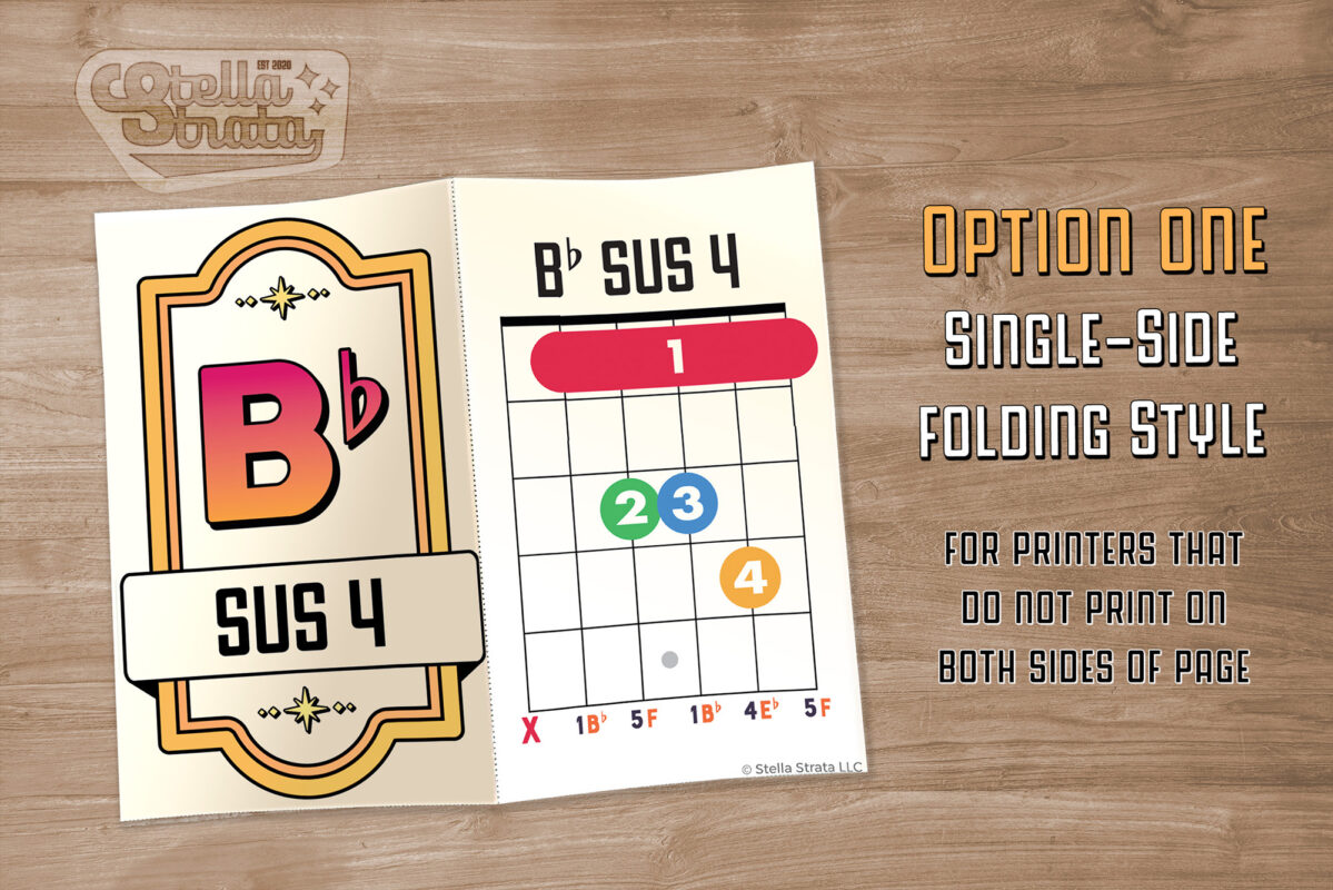 Guitar Chord Flash Cards – Expansion Deck (Printable) - Stella Strata LLC