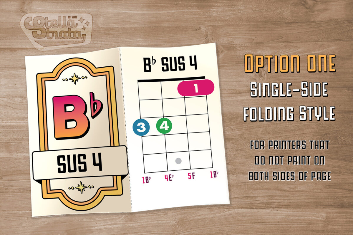 Ukulele Chord Flash Cards – Expansion Deck (Printable) - Stella Strata LLC
