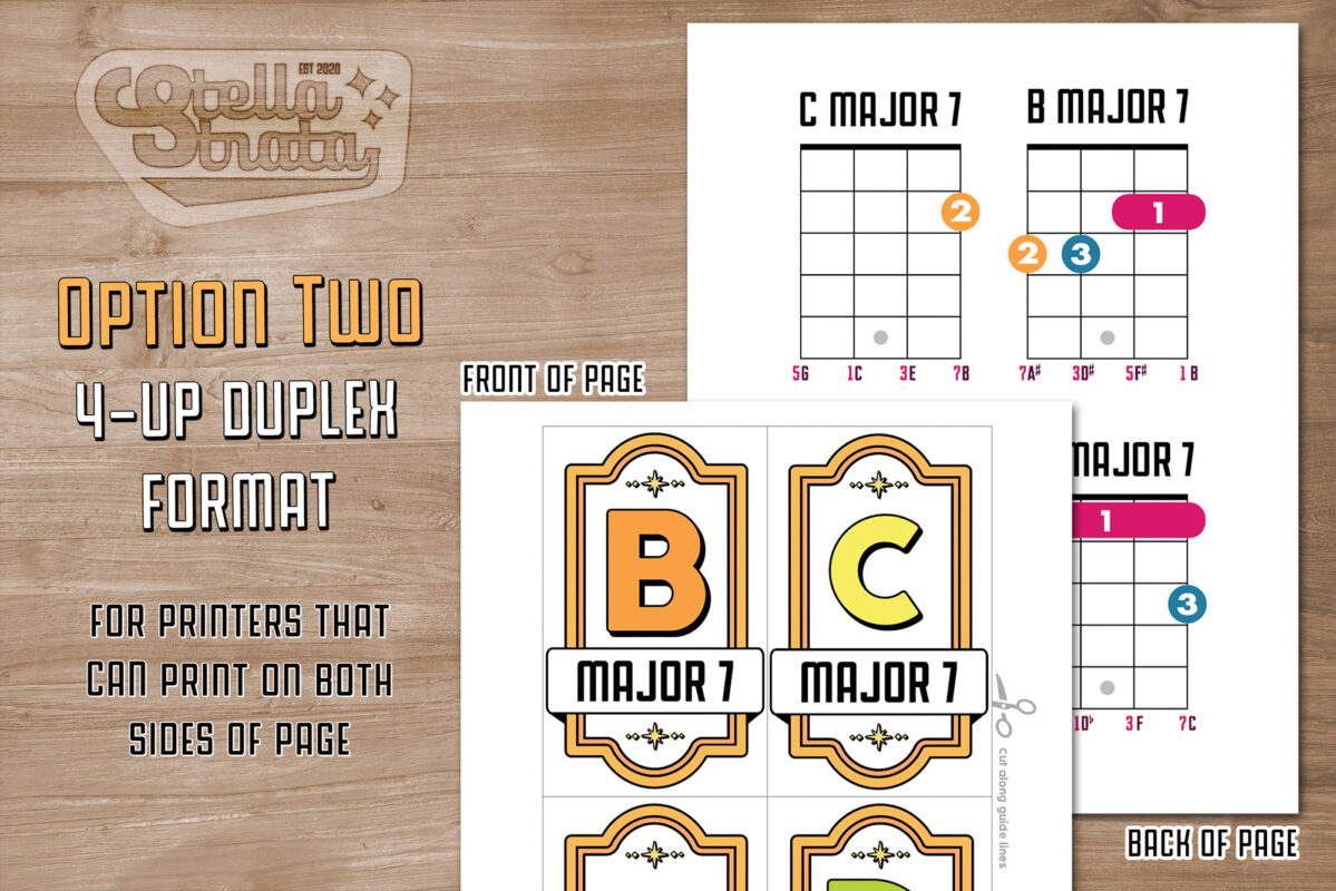 Ukulele Chord Flash Cards – Expansion Deck (Printable) - Stella Strata LLC